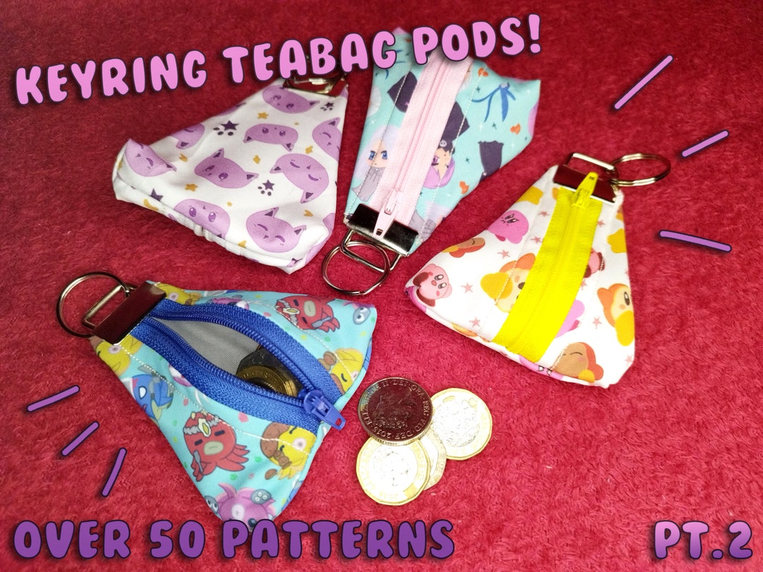 Keyring Teabag Pouches II Zipper Bag Pod Storage Fandom, Games, Gaming ...