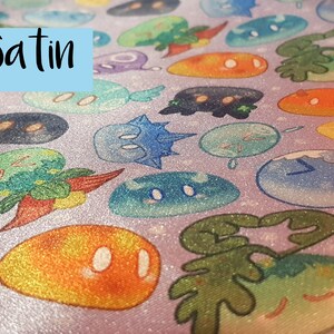 A4 Fabric Genshin Element Slimes, Mixed and Singles! Electro, Hydro ...