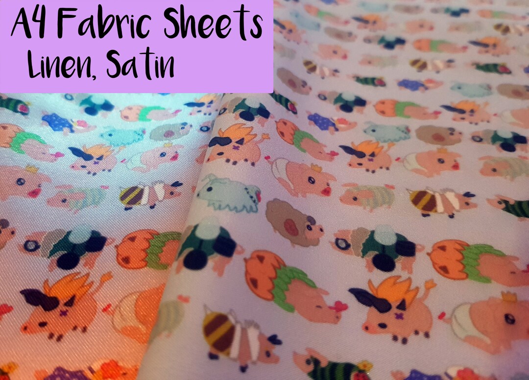 A4 Size Monster Hunter Poogie Fabric - Pig, Outfits, World, Rise Cute ...