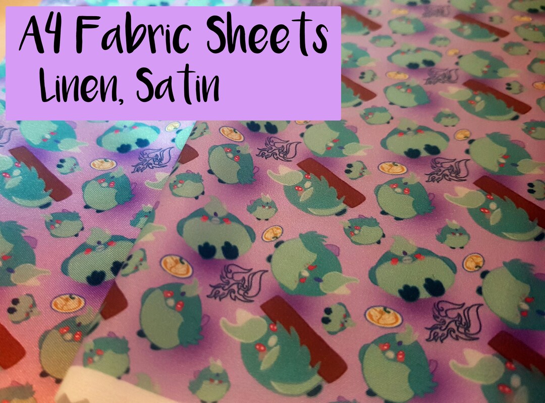 A4 Size 12"x8" Fat 16th Fabric Sheet | Xiao Bird - Adeptus, Anemo ...