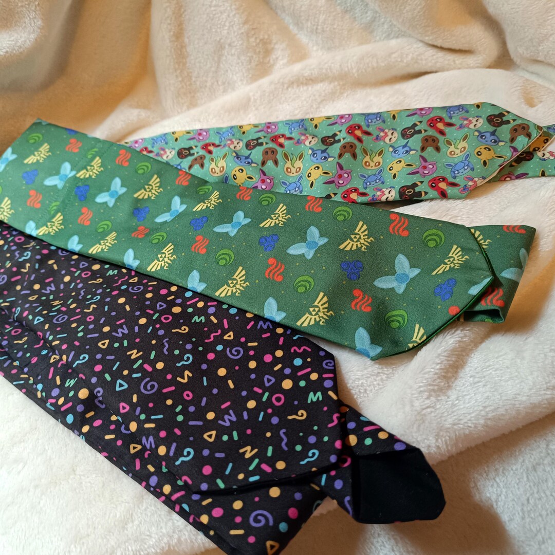 Mixed Fandom Dress Tie Ties Pt.2 - Cute, Gaming, Anime, Food, Chibi ...