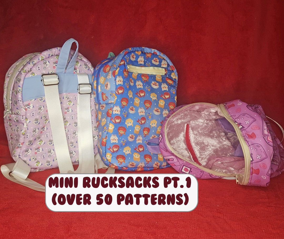Mini Backpack Pt. 1 - Velvet Lined - Gaming, Fandome, Anime, Animals ...