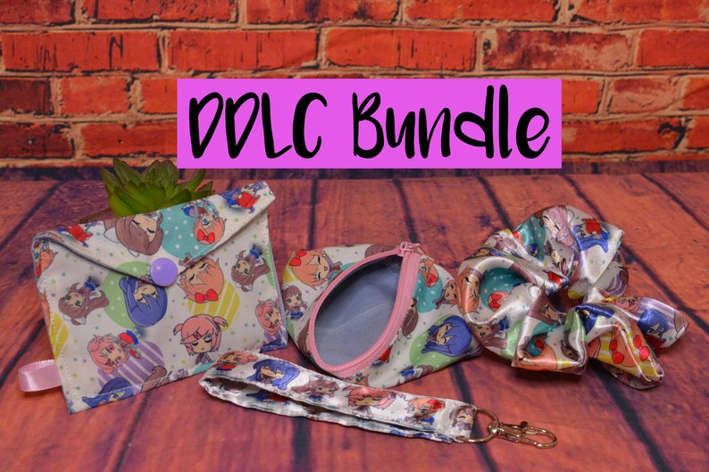 Doki Doki Litetature Club, DDLC, Bundle, Gift, Game, Wallet Pouch ...