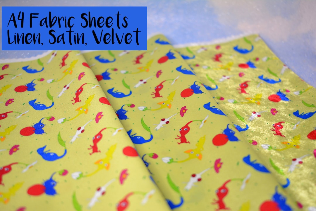 A4 Fabric Pikmin - Deluxe, Olimer, Pikumin - Etsy