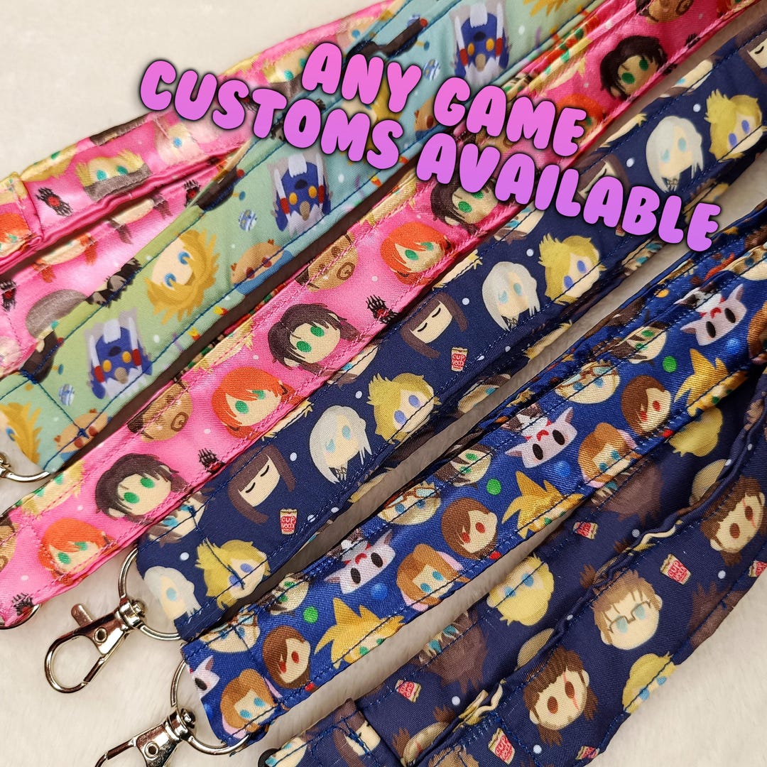 Padded Fantasy Character Lanyard - Open to Other Characters! Final Vii ...