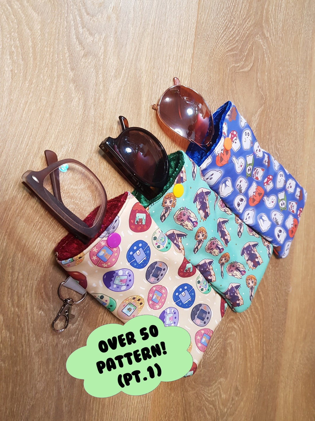 Fandom Glasses Cases - Anime, Food, Game, Sushi, Boba, Animals, Genshin ...