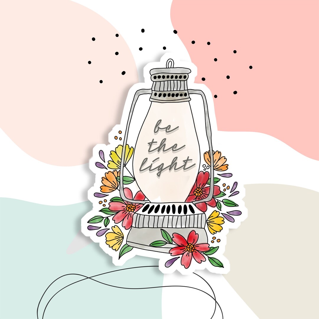Be the Light Sticker, Laptop Sticker Cute, Planner Sticker ...