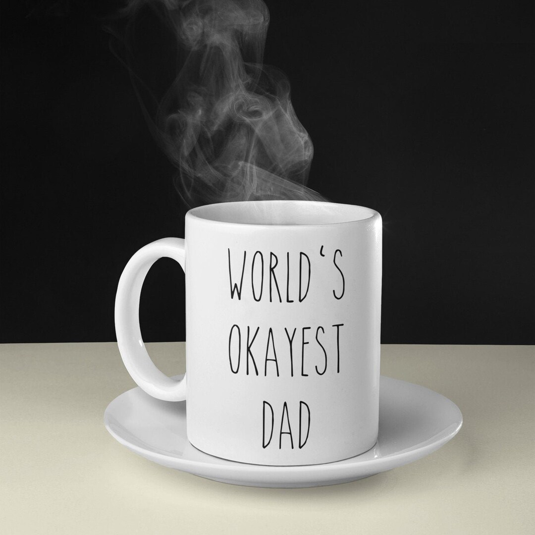 Father's Cute Ceramic Mug, Best Dad Ever Gift, Personalized Coffee Cup ...