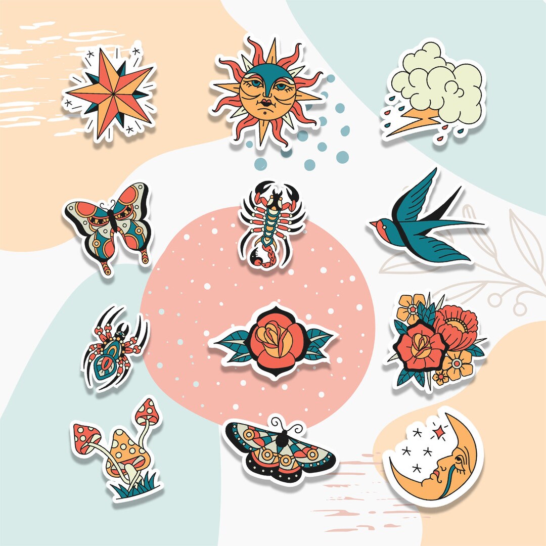 Cute Nature Sticker Pack Laptop Sticker Pack Planner - Etsy