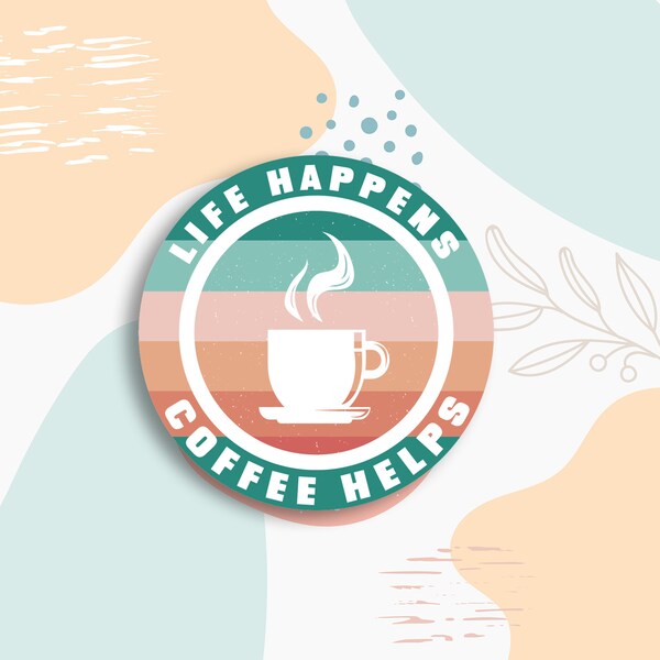 Cute Coffee Stickers - Etsy