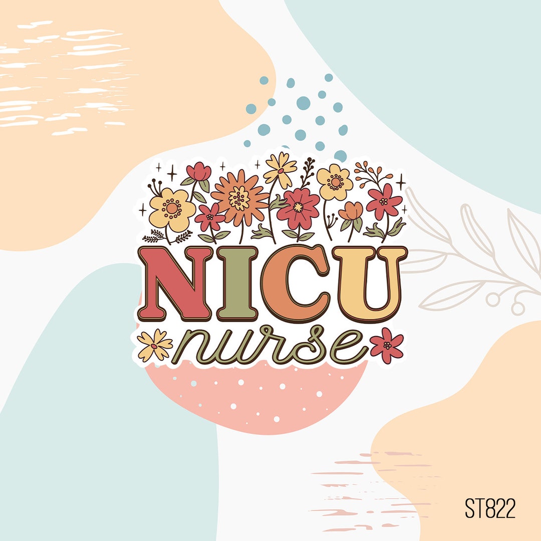 NICU Nurse Sticker, Nurse Stickers Laptop Decals, Future Nurse Laptop ...