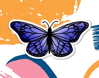 Blue Mini Butterflies 9 PC Sticker Pack Aesthetic Stickers, Minimalist ...