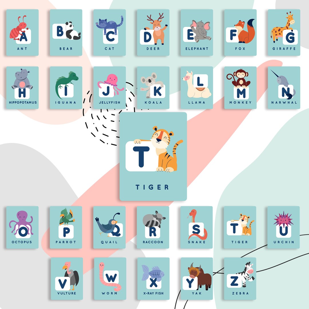 Alphabet Sticker for Kids, ABC Sticker Activities, Animal Stickers ...