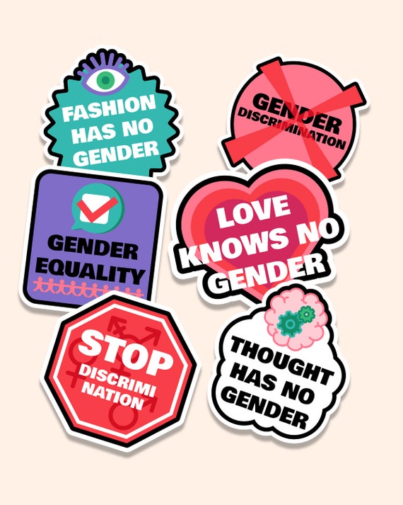 Gender Equality Pack Sticker Love Knows No Gender Sticker | Etsy