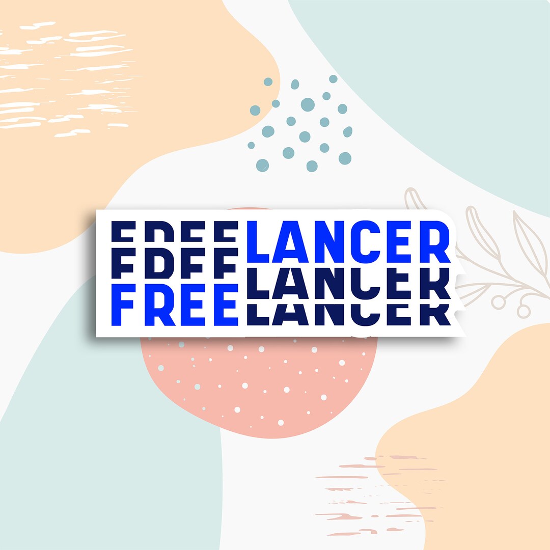 Free Lancer Decals, Free Lancer Sticker, Planner Sticker, Laptop ...