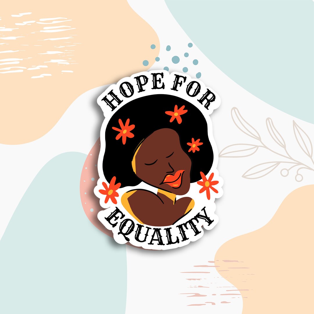 Hope for Equality Stickers, Black History Black Lives Matter Sticker ...