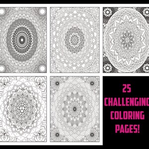 Printable Oval Mandala Coloring Pages for Adults in PDF to Print and ...