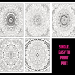 Printable Oval Mandala Coloring Pages for Adults in PDF to Print and ...