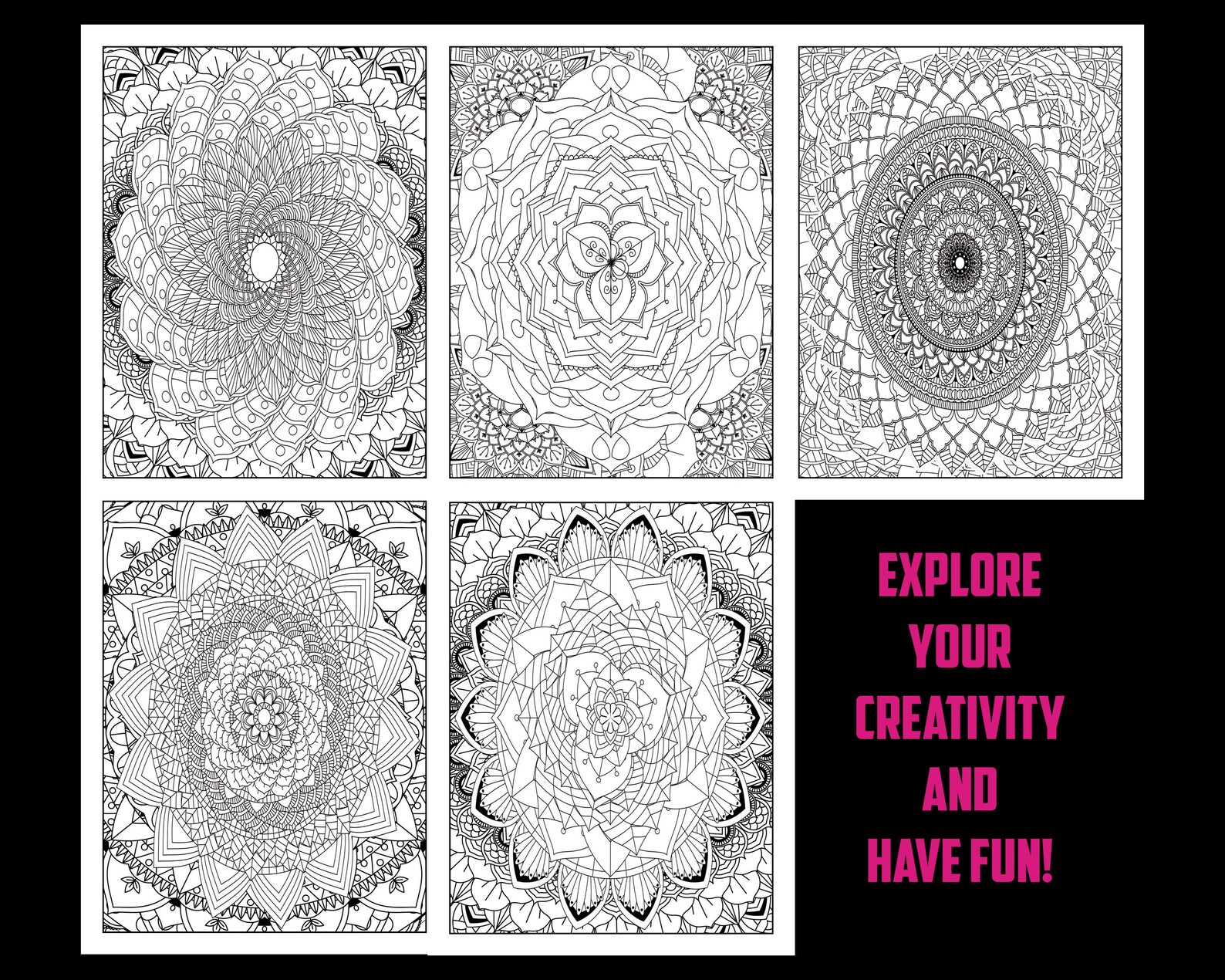 Printable Oval Mandala Coloring Pages for Adults in PDF to Print and ...