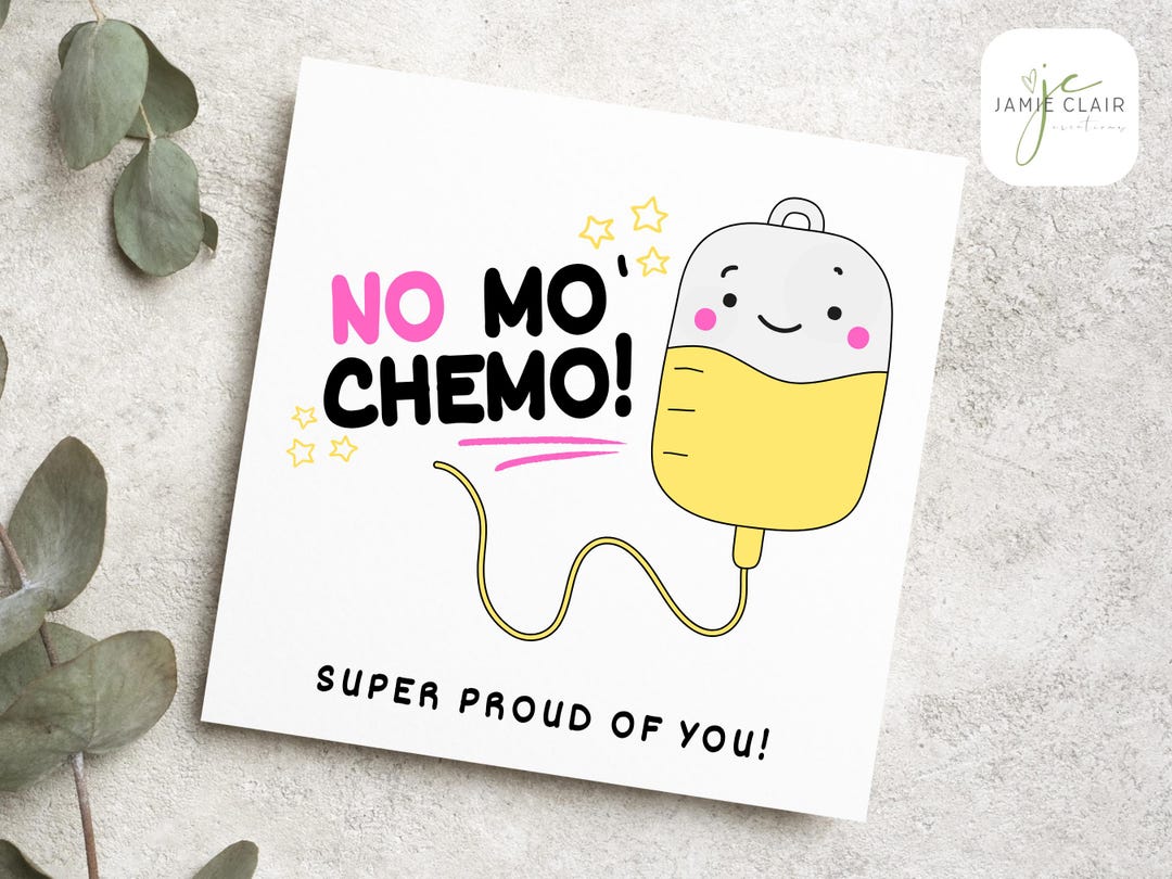 Chemo Get Well Soon Greetings Card Cute Funny Cancer Support Greetings ...