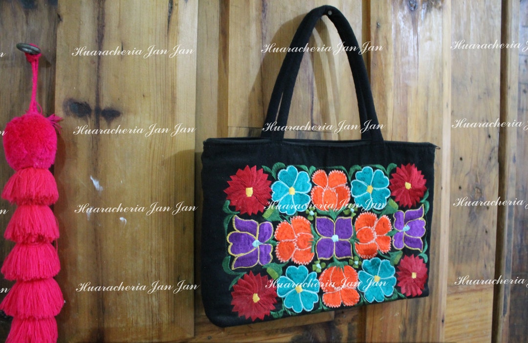 Mexican Artisan Bag for Lady, Mexican Artisan Lady Bag, Embroidered ...