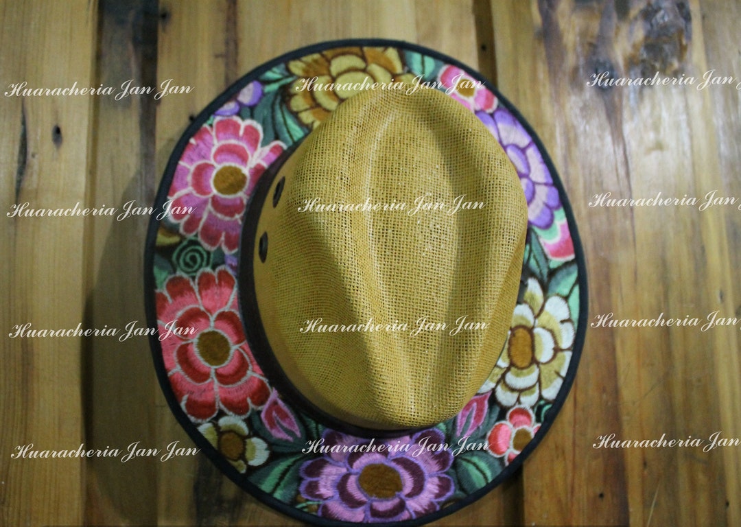 Mexican Handcrafted Hat, Mexican Embroidered Hat, Mexican Hat, Mexican ...