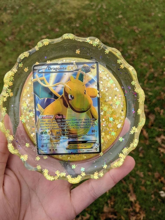 Fake Pokemon Card Dragonite Ashtray/trinket Dish - Etsy