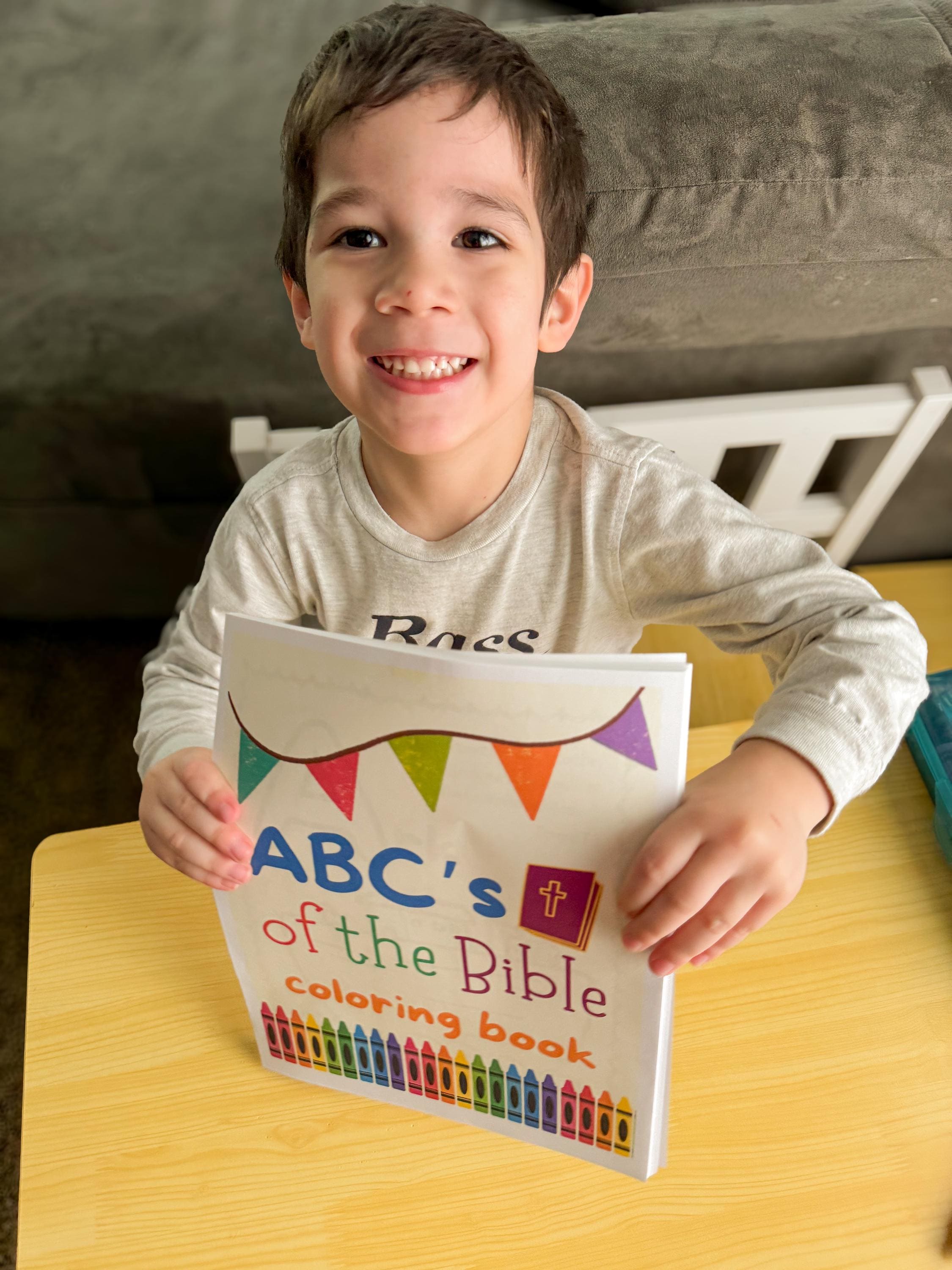 Abc's of the Bible Coloring Book - Etsy