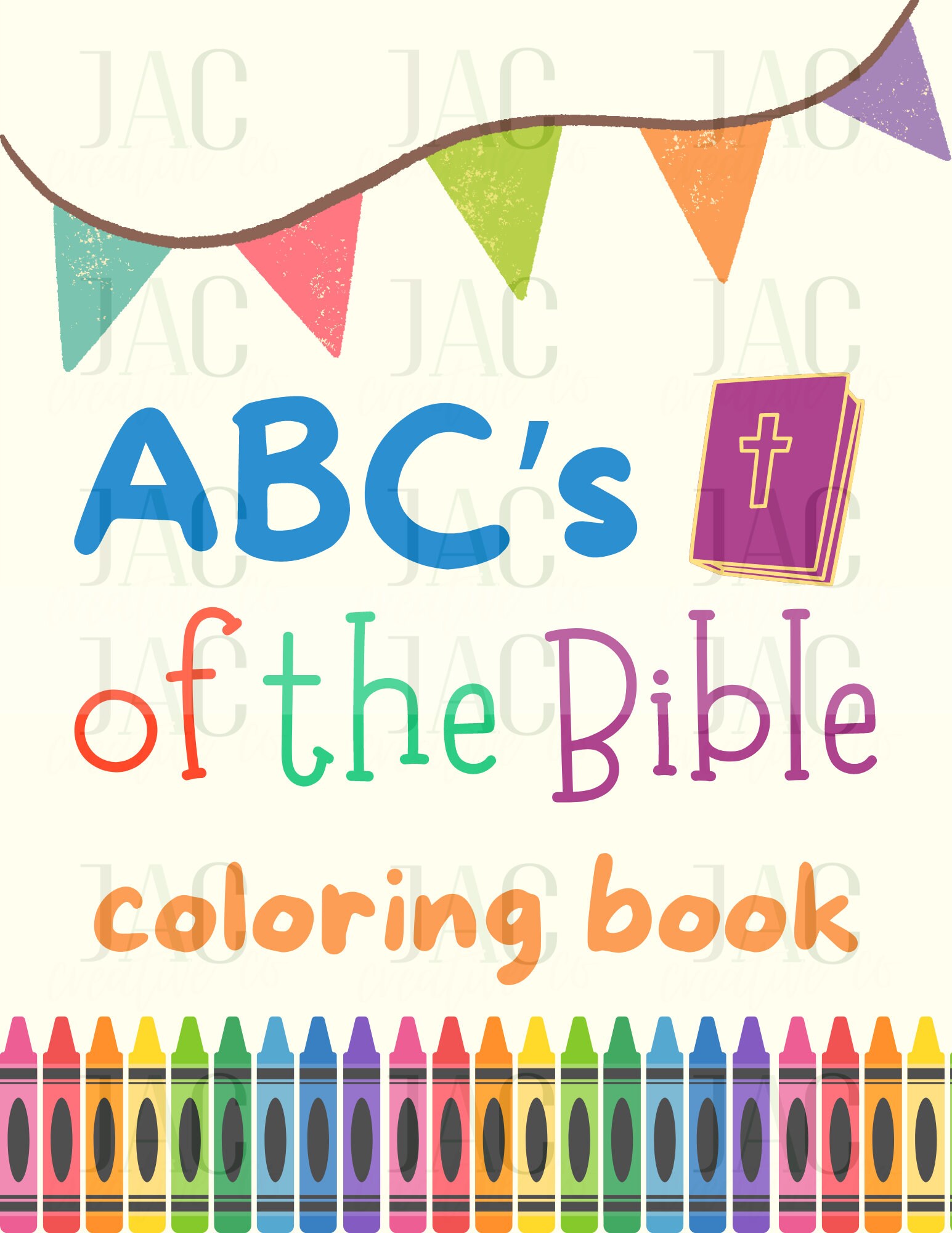 Abc's of the Bible Coloring Book - Etsy