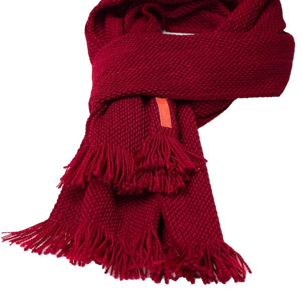 Red Mens Scarf - Etsy