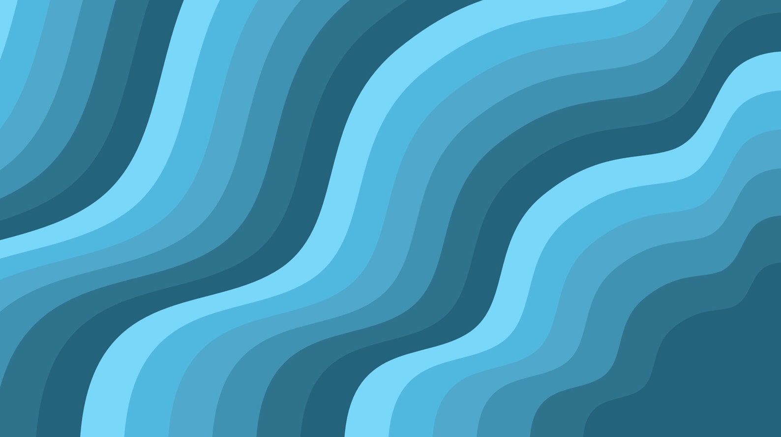 Digital Desktop Wallpaper Blue Waves - Etsy