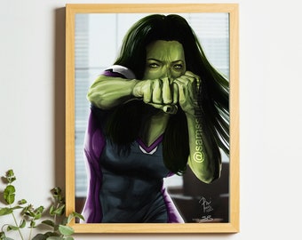 She-hulk 3D Print Statue/resin Print/ FANT ART - Etsy