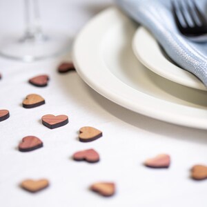 Wood Heart Table Scatter, Wedding Décor, Valentine's Party Place ...