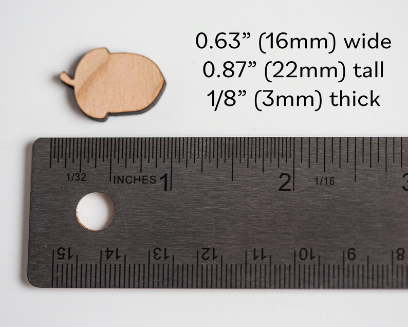Wood Acorn and Oak Leaf Table Scatter Mix, Thanksgiving Place Setting ...
