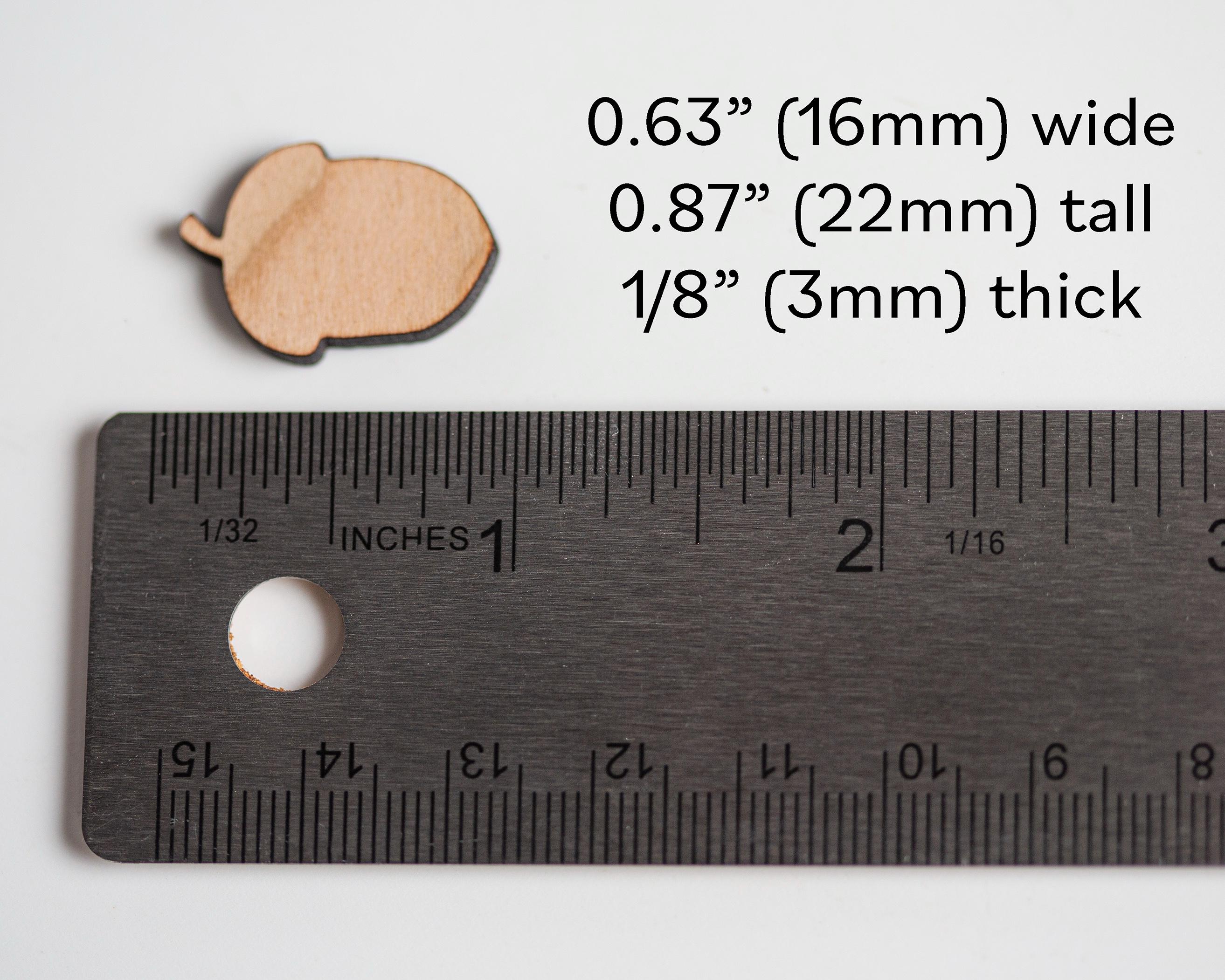 Wood Acorn and Oak Leaf Table Scatter Mix, Thanksgiving Place Setting ...
