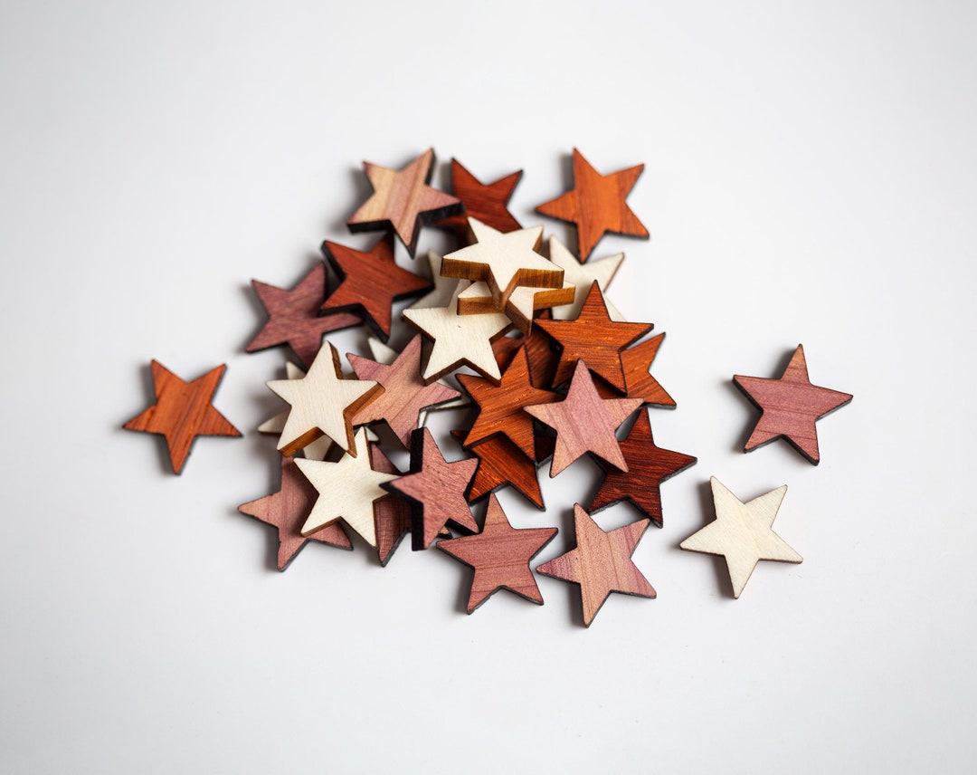 Wood Star Table Scatter, Party Décor, Graduation Place Setting ...