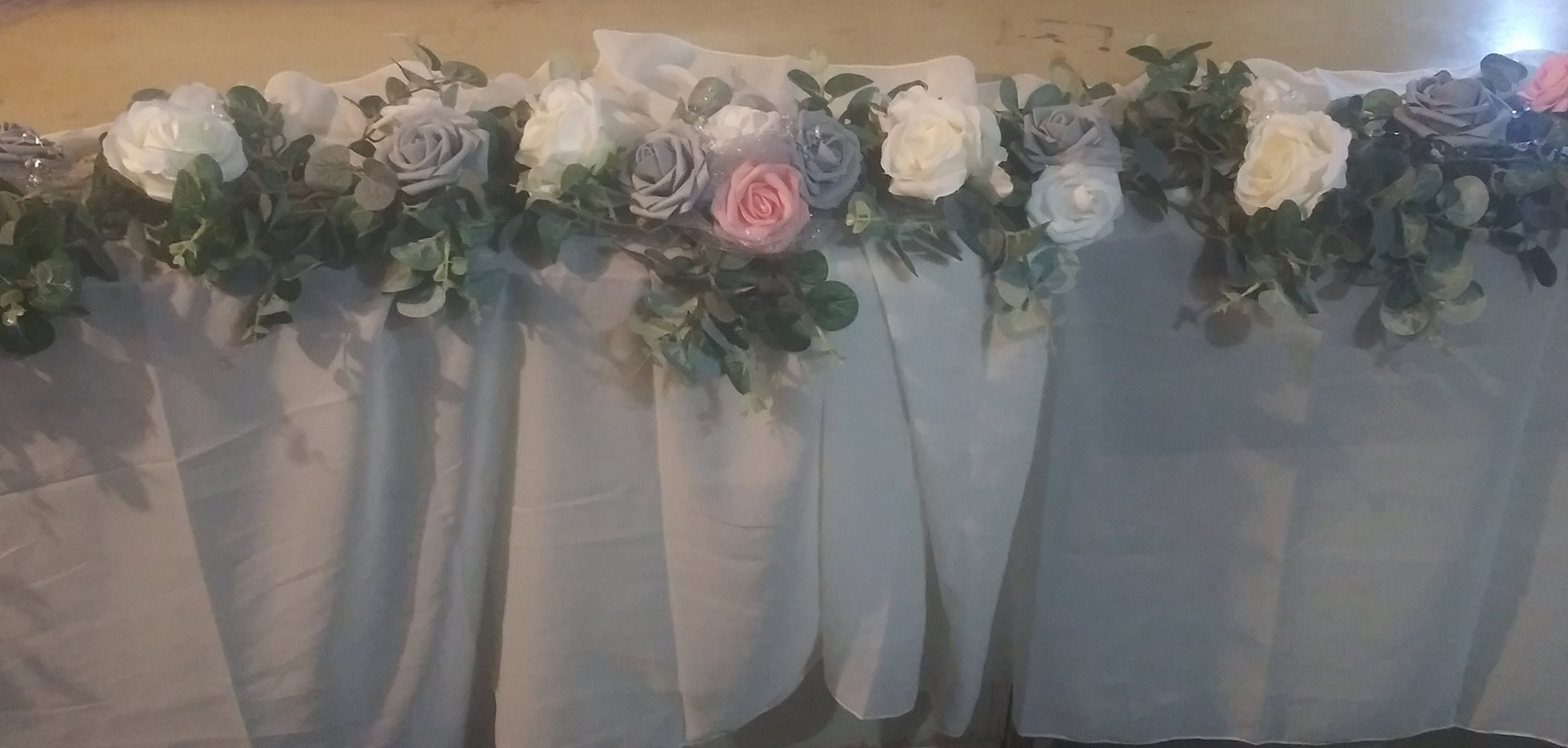 FLORAL WEDDING GARLAND Wedding Decor for Sweetheart Table | Etsy