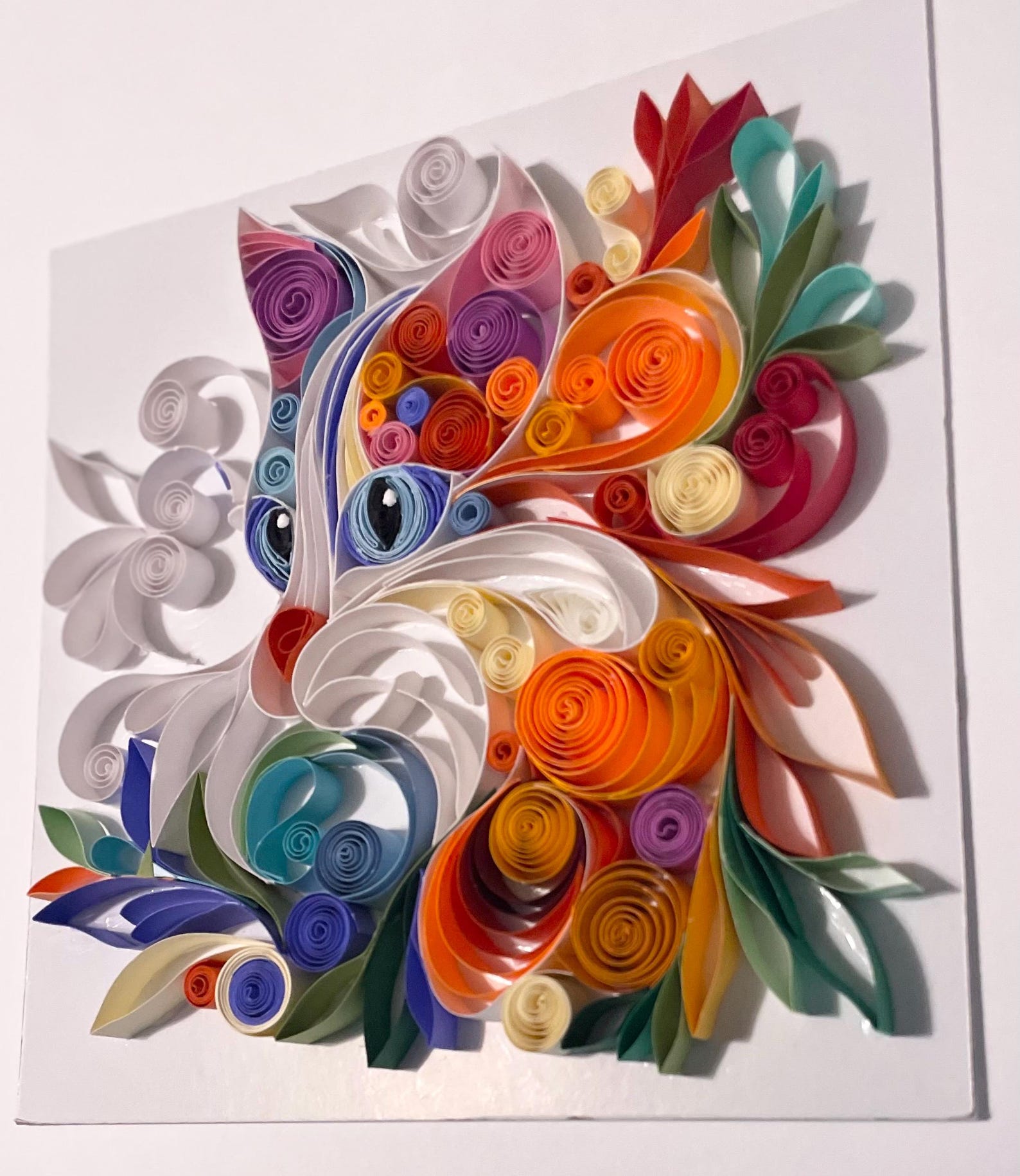 Paper Quilled Cat Wall Art: Modern Home Decor - Etsy