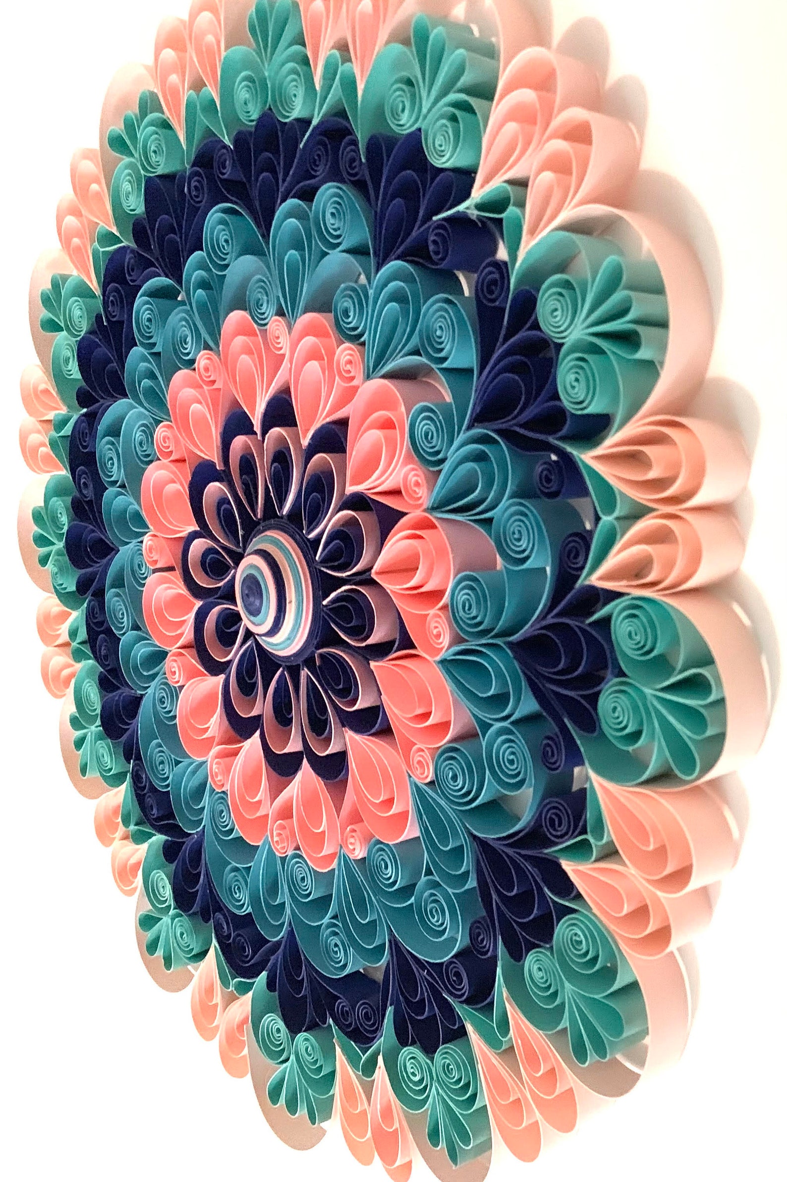 Quilling Wall Art: Handmade Paper Mandala, Modern Home Decor Handamde ...