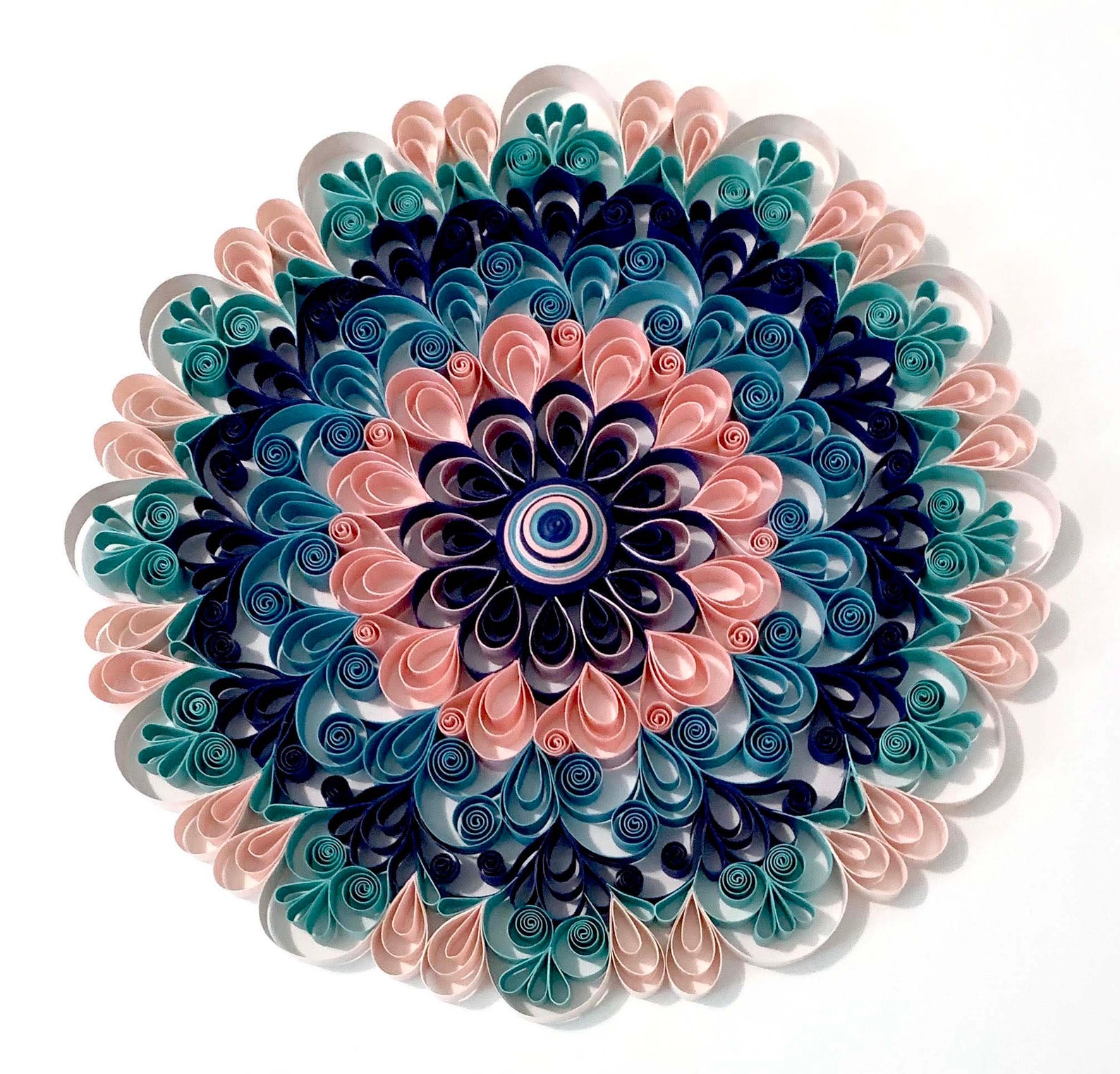 Quilling Wall Art: Handmade Paper Mandala, Modern Home Decor Handamde ...