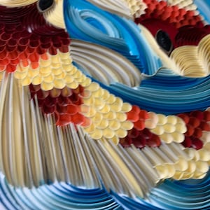 Japanese Fishes, Custom Design, Quilling Artwork, Cut Cutting, Creative ...
