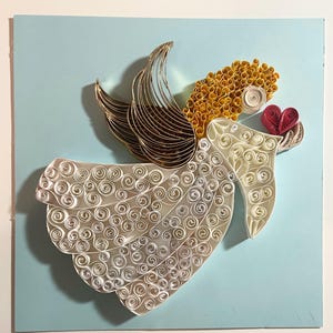 Quilling Angel, Home Décor, Custom Quilling Art, Paper Quilling Art ...