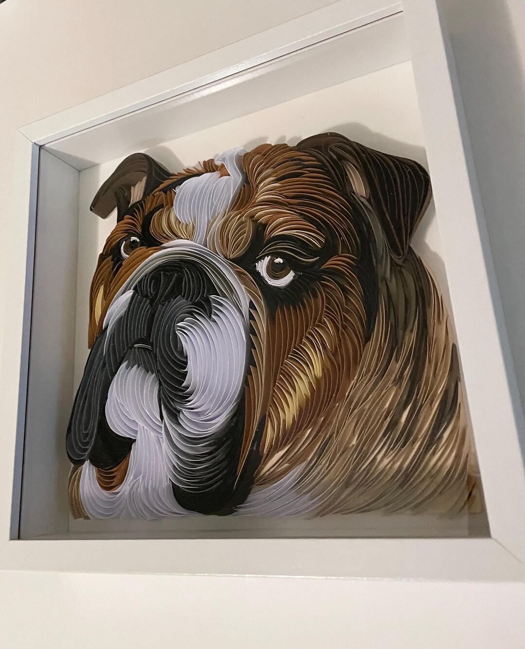 Custom Pet Portrait, Custom , Quilling Dog, Paper Quilling Art ...