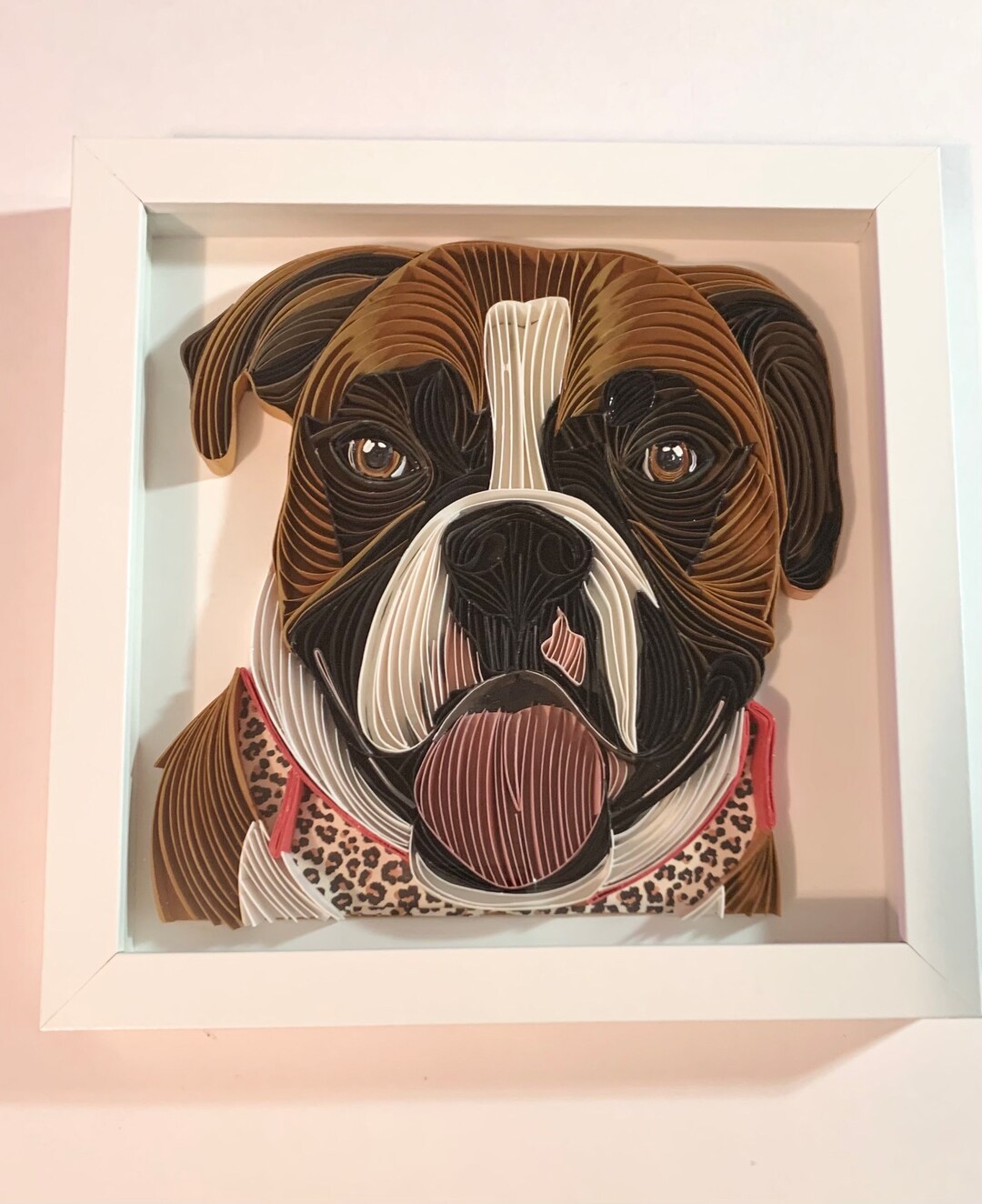 Custom Pet Portrait, Custom , Quilling Dog, Paper Quilling Art ...