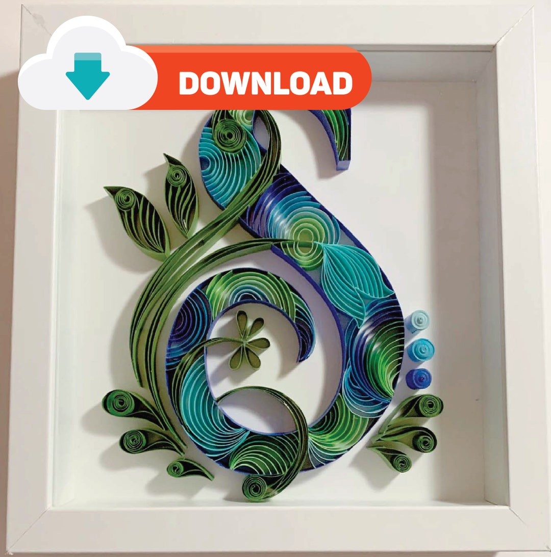 Quilling Art,quilling Letter C Template, Quilling Art, Colorful Letter ...