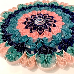 Quilling Wall Art: Handmade Paper Mandala, Modern Home Decor Handamde ...