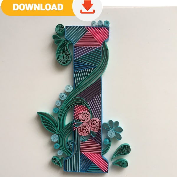 Letter I Quilling - Etsy