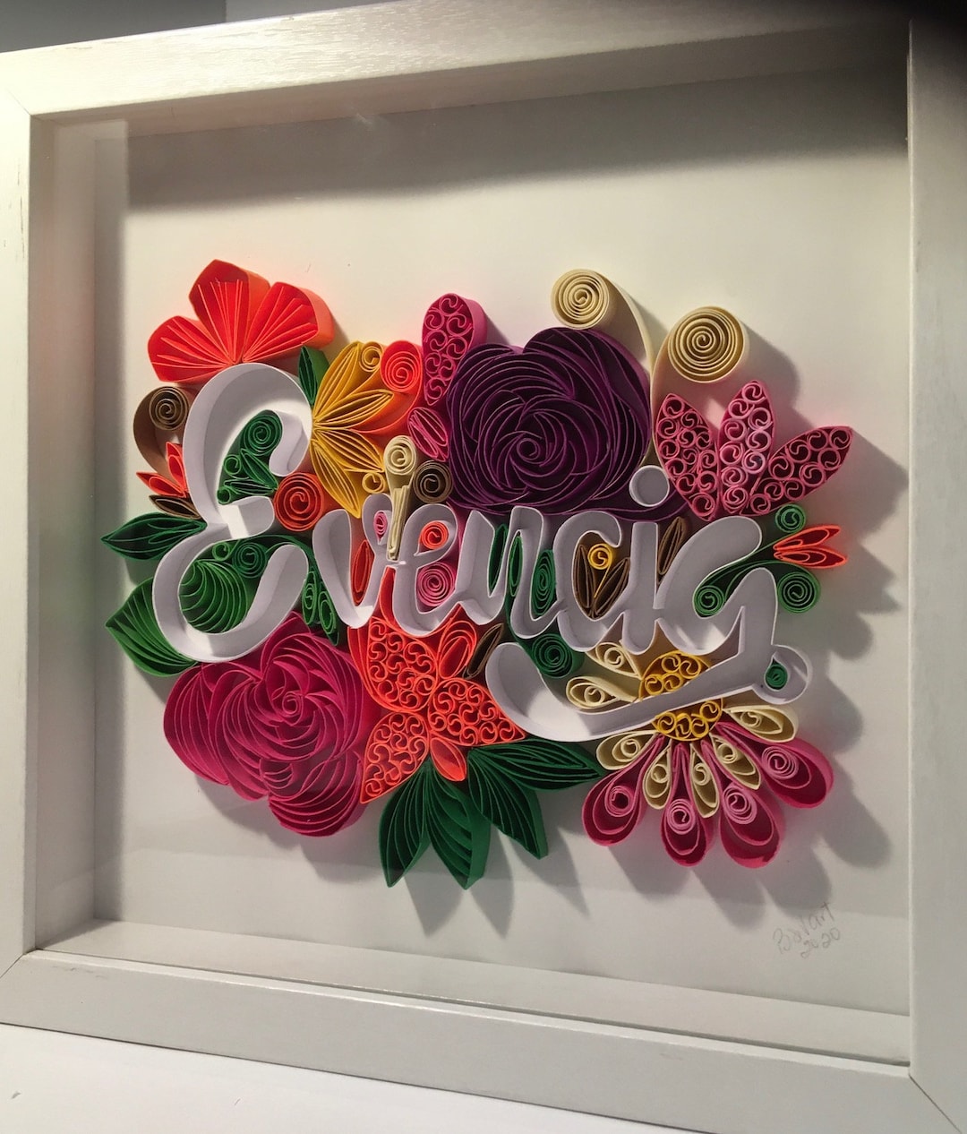 Custom Names and Framed Quilling Art Cut Cutting Artful Art - Etsy