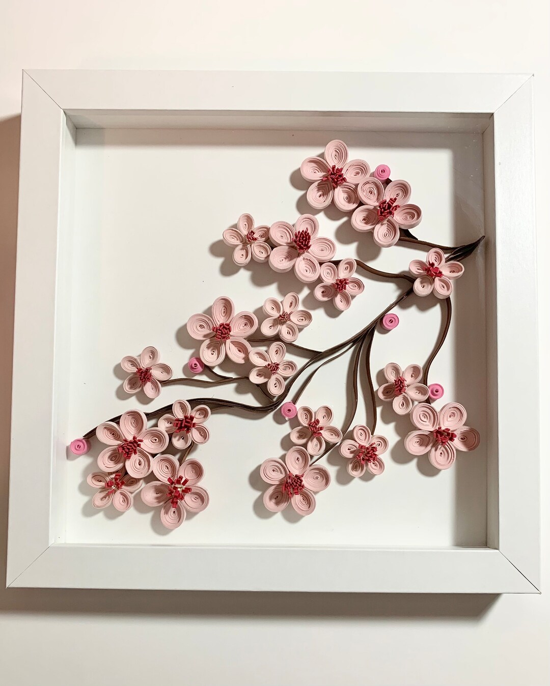 Quilling Art,cherry Blossom Custom Gift,quilling Art, Cut Cutting Art ...