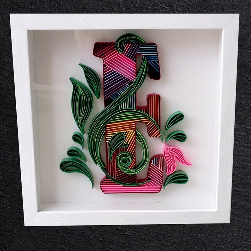 Quilling Initial - Etsy